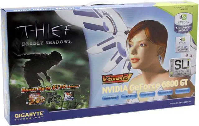 GIGABYTE GeForce 6800GT Graphics Card GV-NX68T256D-B - Newegg.com