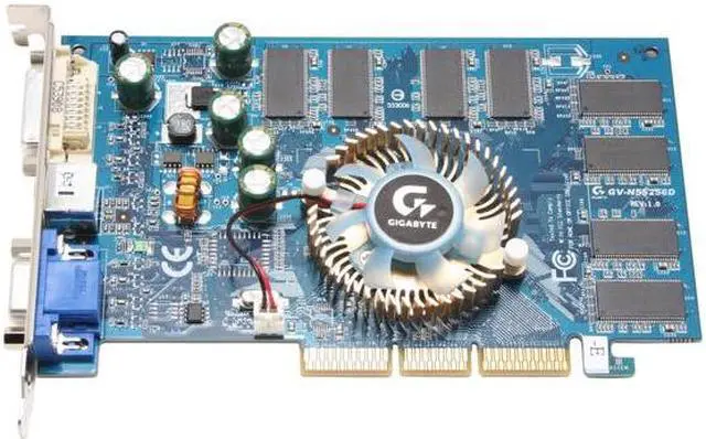 GIGABYTE GeForce FX 5500 Graphics Card GV-N55256DE - Newegg.com