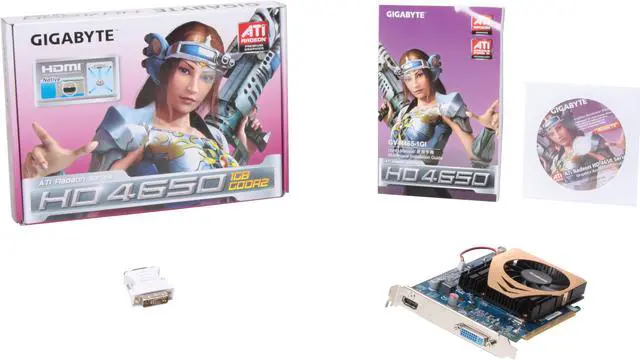 GIGABYTE Radeon HD 4650 Graphics Card GV-R465-1GI - Newegg.com