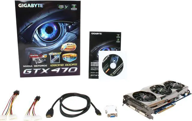 GIGABYTE Ultra Durable VGA Series GeForce GTX 470 (Fermi) Graphics Card ...