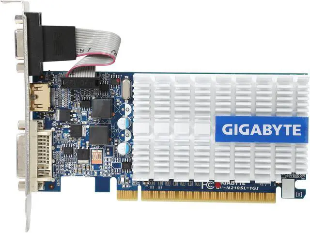 Refurbished: GIGABYTE GeForce 210 GV-N210SL-1GI Video Card Certified Refurbished - Newegg.com
