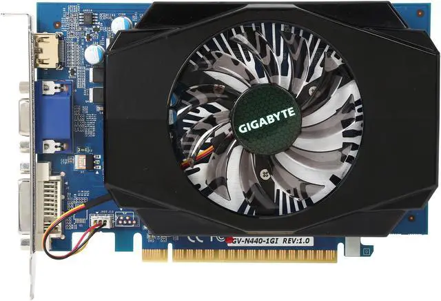 Refurbished: GIGABYTE GeForce GT 440 (Fermi) Graphics Card GV-N440-1GI ...