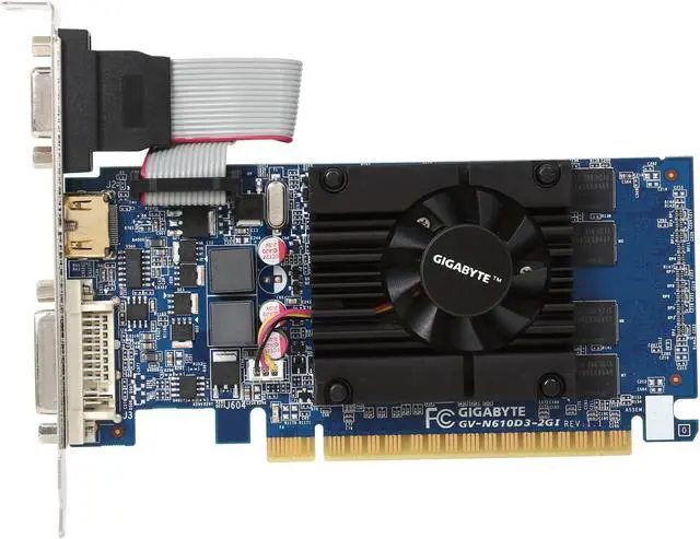 Refurbished: GIGABYTE GeForce GT 610 Graphics Card GV-N610D3-2GI ...