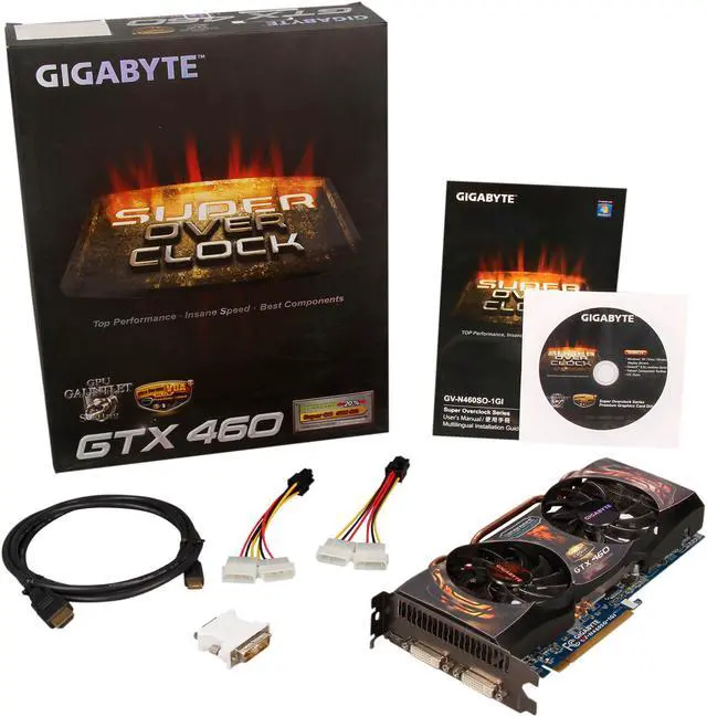 Refurbished: GIGABYTE Super Overclock Series GeForce GTX 460 (Fermi ...