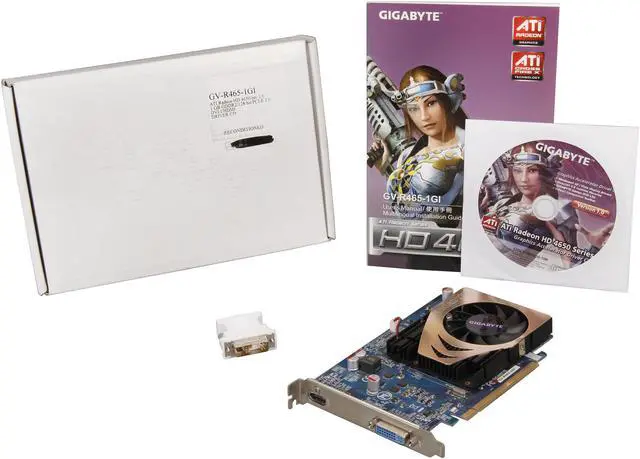 Refurbished: GIGABYTE Radeon HD 4650 Graphics Card GV-R465-1GI - Newegg.com