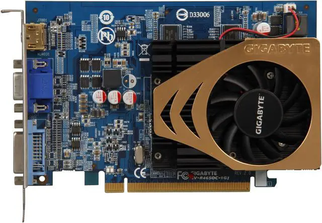 Refurbished: GIGABYTE Radeon HD 4650 Graphics Card GV-R465OC-1GI ...