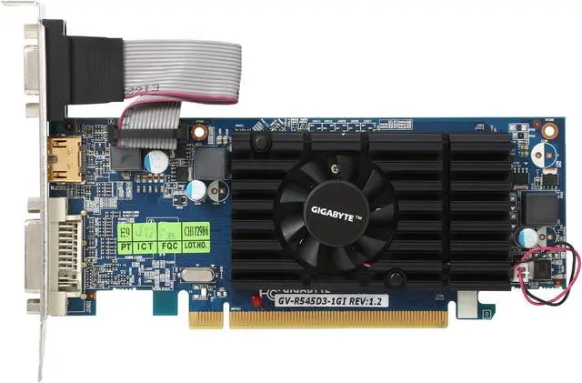 Refurbished: GIGABYTE Radeon HD 5450 Graphics Card GV-R545D3-1GI ...