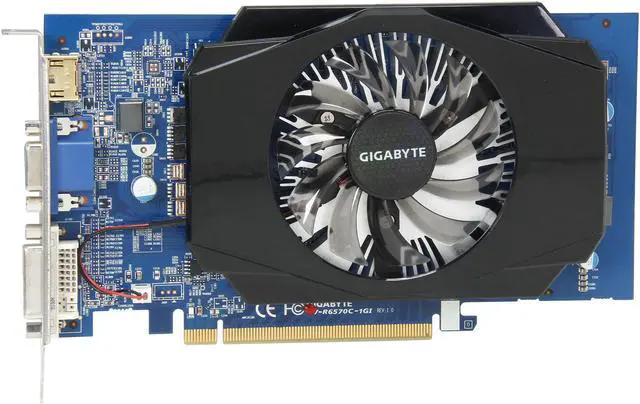 Refurbished: GIGABYTE Radeon HD 6570 Graphics Card GV-R657OC-1GI ...