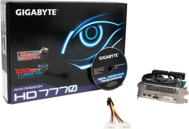 Refurbished: GIGABYTE Radeon HD 7770 Graphics Card GV-R777OC-1GD ...