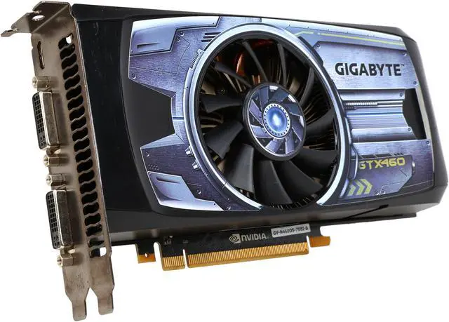 Refurbished: GIGABYTE GeForce GTX 460 (Fermi) Graphics Card GV-N460D5 ...