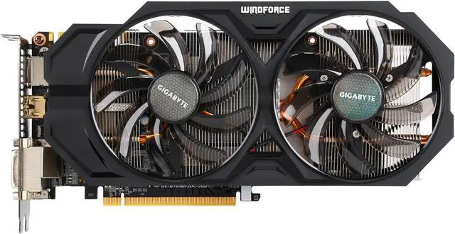 Refurbished: GIGABYTE GeForce GTX 760 Graphics Card GV-N760WF2OC-2GD ...