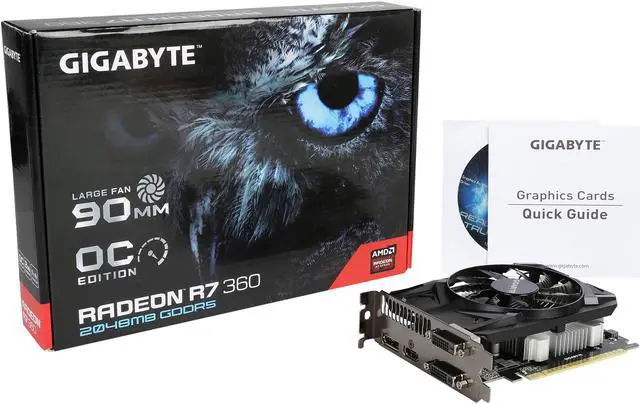 Open Box: GIGABYTE Radeon R7 360 Graphics Card GV-R736OC-2GD - Newegg.com