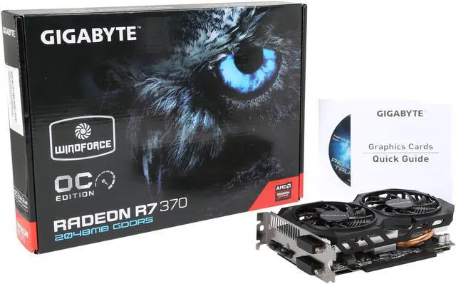 Refurbished: GIGABYTE Radeon R7 370 Graphics Card GV-R737WF2OC-2GD ...