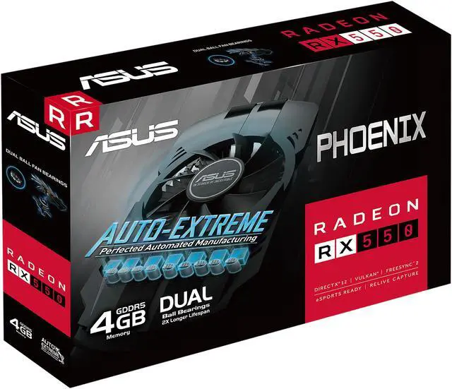 ASUS Phoenix Radeon RX 550 Graphics Card PH-RX550-4G-EVO - Newegg.ca