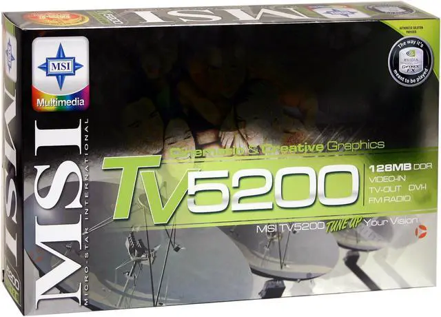 MSI GeForce FX 5200 Graphics Card TV5200-VTDF128 - Newegg.com