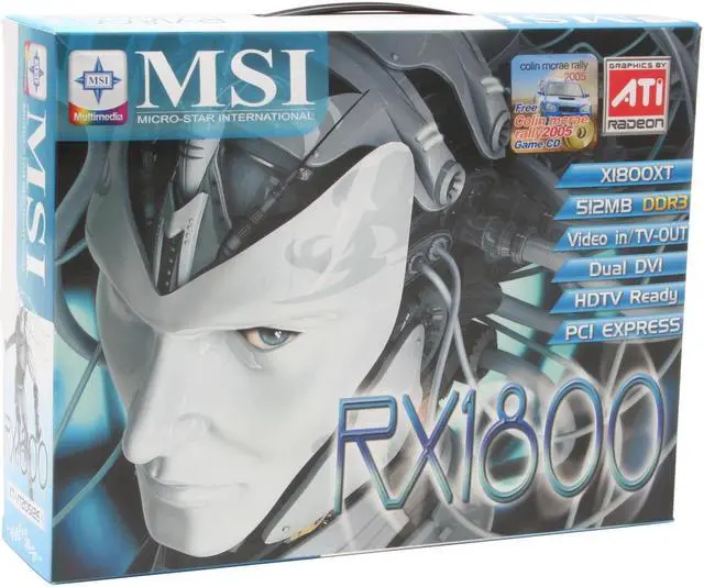 MSI Radeon X1800XT Graphics Card RX1800XT-VT2D512E - Newegg.com
