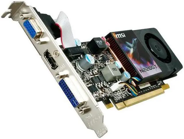 MSI GeForce GT 220 Graphics Card N220GT-MD1GL/D3 - Newegg.com