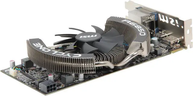 Refurbished: MSI Radeon HD 6850 Graphics Card R6850 CYCLONE PE/OC ...