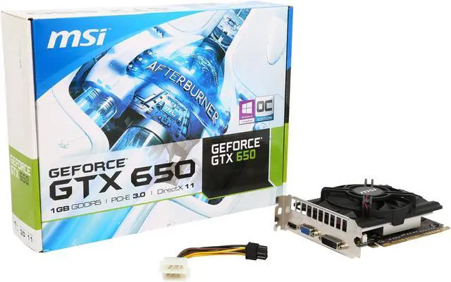 Refurbished: MSI GeForce GTX 650 Graphics Card N650-MD1GD5/OC-R ...