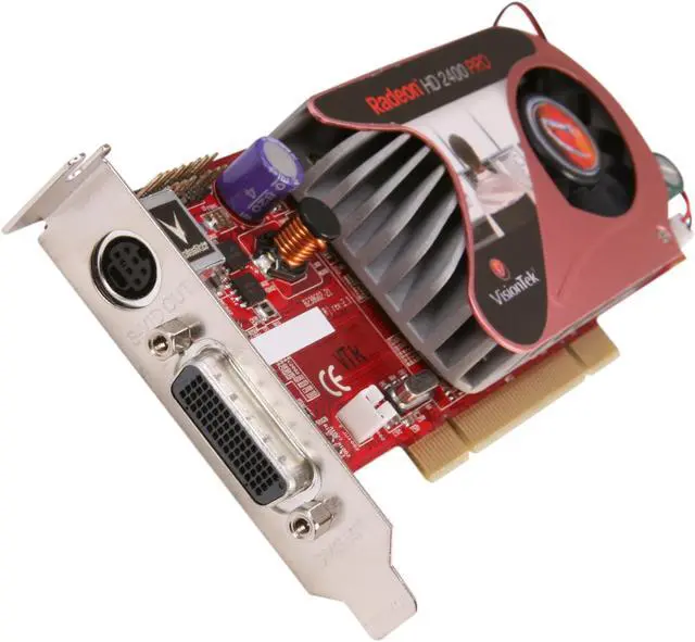 Refurbished: VisionTek Radeon HD 2400PRO Graphics Card 2400PCIDMS ...