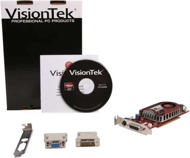 Refurbished: VisionTek Radeon HD 2400PRO Graphics Card 2400PCIDMS ...
