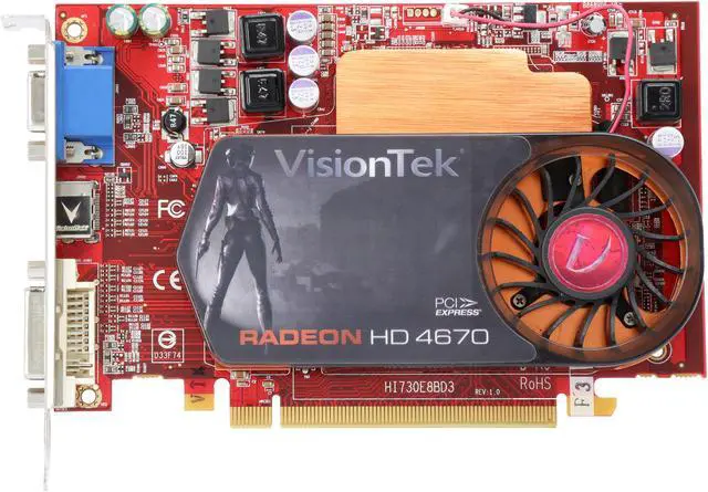Refurbished: VisionTek Radeon HD 4670 Graphics Card 46701GBREFURB ...
