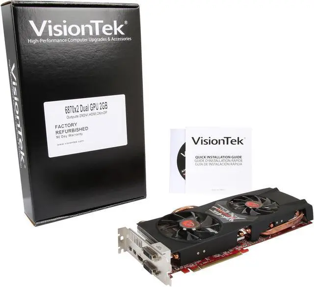 Refurbished: VisionTek Radeon HD 6870 x2 Graphics Card 400799 - Newegg.com