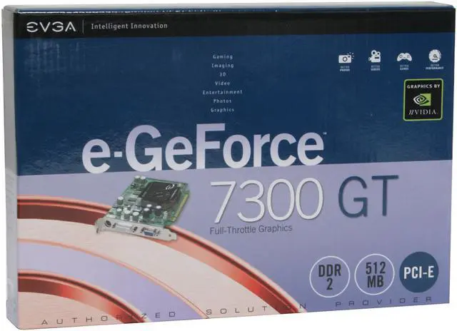 EVGA GeForce 7300GT Graphics Card 512-P2-N447-LR - Newegg.com