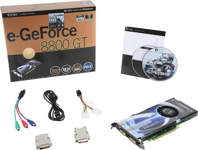 EVGA GeForce 8800 GT Graphics Card 512-P3-N801-A3 - Newegg.com