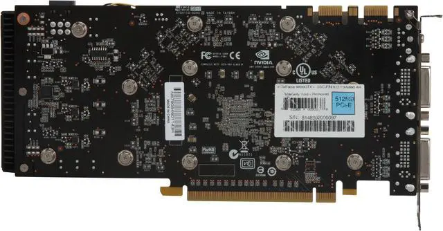 EVGA 512-P3-N890-AR GeForce 9800 GTX+ SSC Edition 512MB 256-bit GDDR3 ...