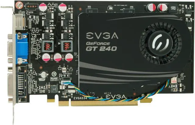 Open Box: EVGA GeForce GT 200 SuperClocked GeForce GT 240 Graphics Card ...