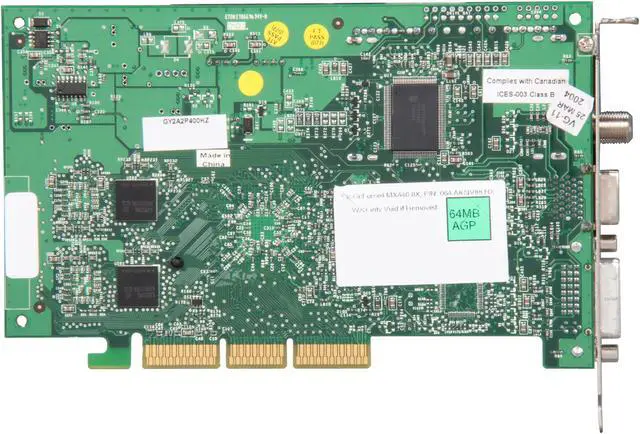 Refurbished: EVGA GeForce4 MX440-8X Graphics Card 064-A8-NV88-RX ...