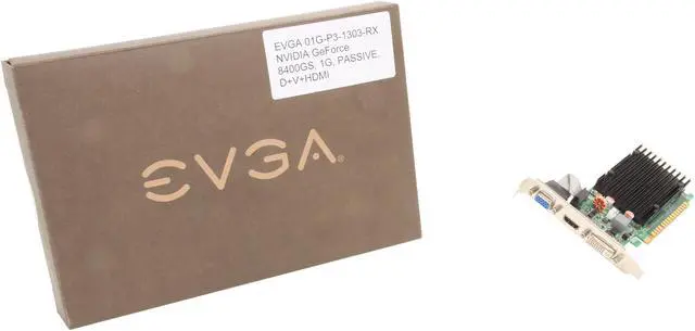 Refurbished: EVGA GeForce 8400 GS Graphics Card 01G-P3-1303-RX - Newegg.com