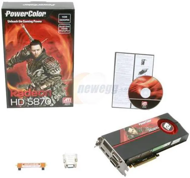 POWERCOLOR AX5870 1GBD5-MDH Radeon HD 5870 (Cypress XT) 1GB 256-bit ...