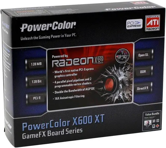 PowerColor Radeon X600XT Graphics Card R38A-TC3 - Newegg.com