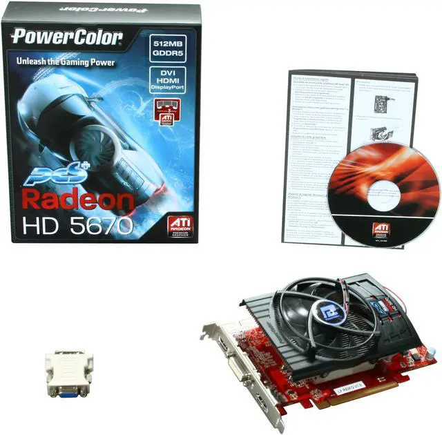 PowerColor PCS+ Radeon HD 5670 Graphics Card AX5670 512MD5-PPDH ...