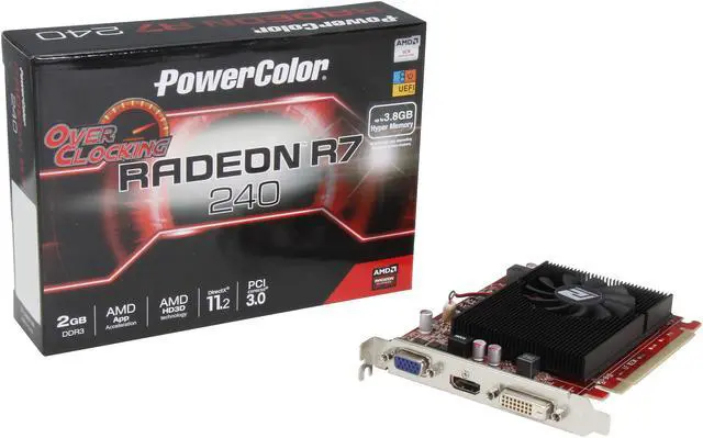 PowerColor Radeon R7 240 Graphics Card AXR7 240 2GBD3-HE/OC - Newegg.ca