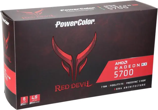 PowerColor RED DEVIL Radeon RX 5700 Graphics Card AXRX 5700 8GBD6-3DHE ...