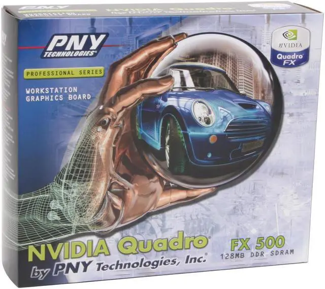 Open Box: PNY Quadro FX 500 VCQFX500-PB 128MB DDR AGP 4X/8X Graphics ...