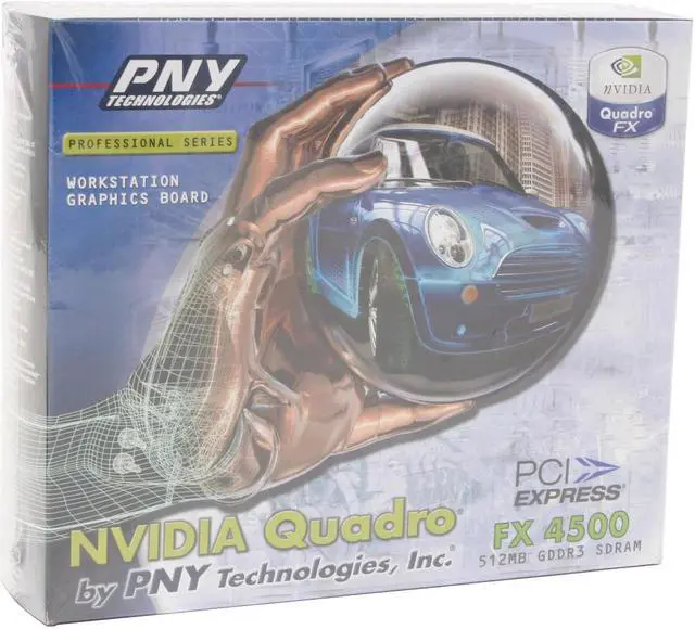 PNY Quadro FX 4500 VCQFX4500-PCIE-PB 512MB 256-bit GDDR3 PCI Express ...