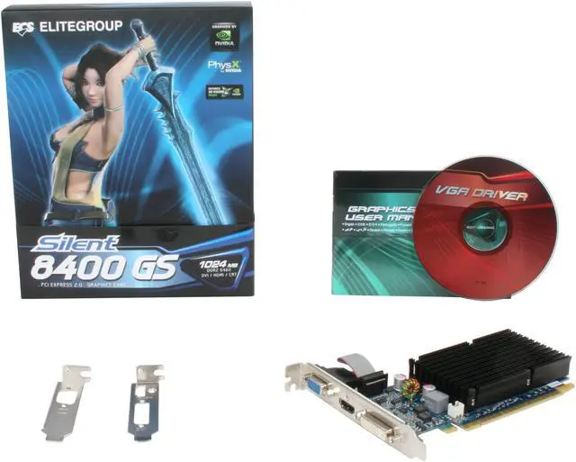 ECS GeForce 8400 GS Graphics Card NS8400GSC-1GQS-H - Newegg.com