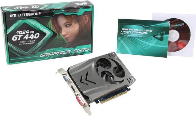 ECS GeForce GT 440 (Fermi) Graphics Card NGT440-1GQR-F2 - Newegg.com
