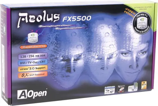Open Box: AOpen GeForce FX 5500 Graphics Card FX5500-DV128 - Newegg.com