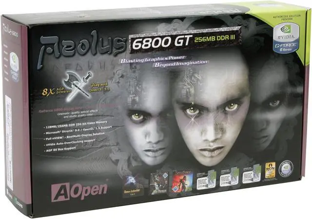AOpen GeForce 6800GT Graphics Card 91.05210.401 - Newegg.com