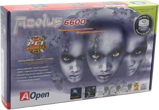 AOpen GeForce 6600 Graphics Card GF6600 DV128 PCIE - Newegg.com