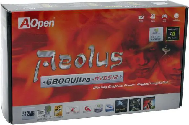 AOpen GeForce 6800Ultra Graphics Card PCX6800Ultra-DVD512 - Newegg.com