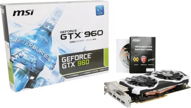 Refurbished: MSI GeForce GTX 960 Graphics Card GTX 960 2GD5T - Newegg.com