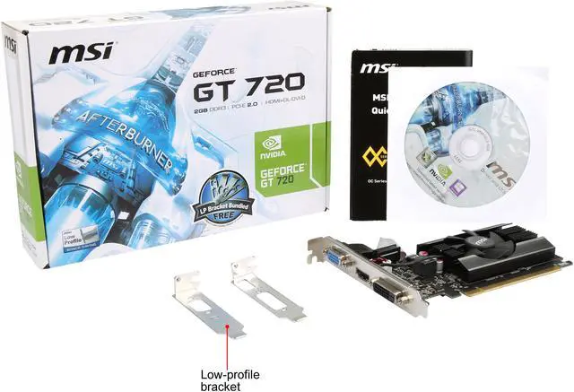 Refurbished: MSI GeForce GT 720 Graphics Card N720-2GD3LP - Newegg.com