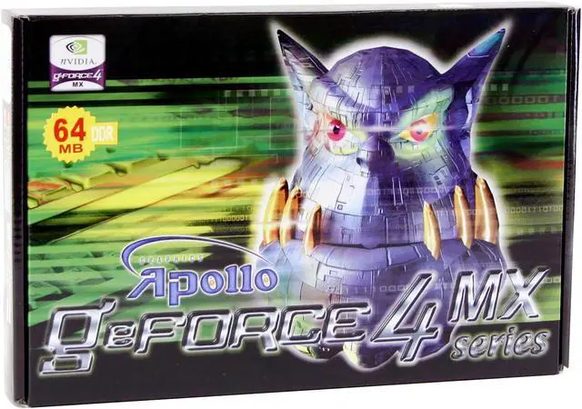Apollo GeForce MX4000 Graphics Card Bloody Monster GeForce4 MX4000 64MB ...