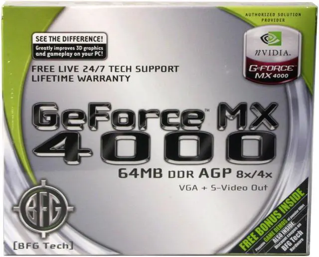 Open Box: BFG Tech GeForce MX4000 Graphics Card BFGR400064 - Newegg.com